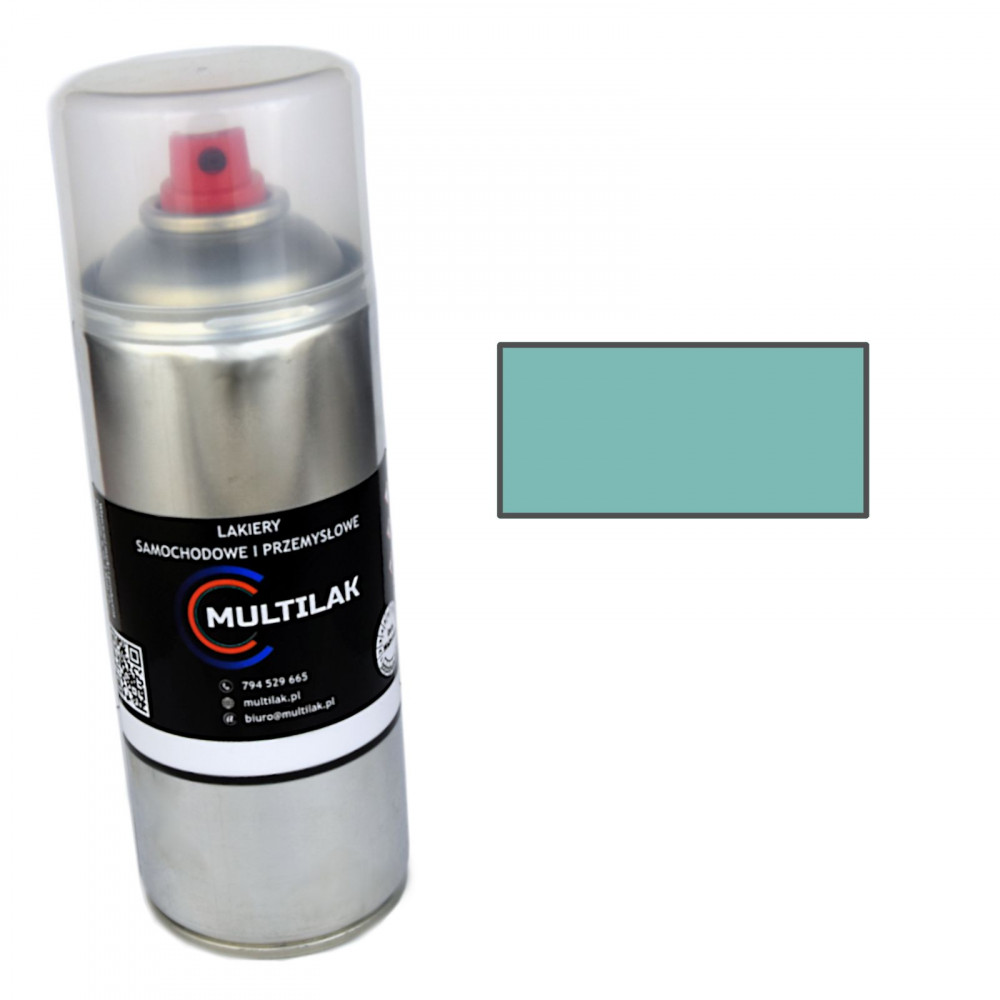 Lakier spray RAL 6027 Multilak 400ml POŁYSK do frontów meblowych, mebli